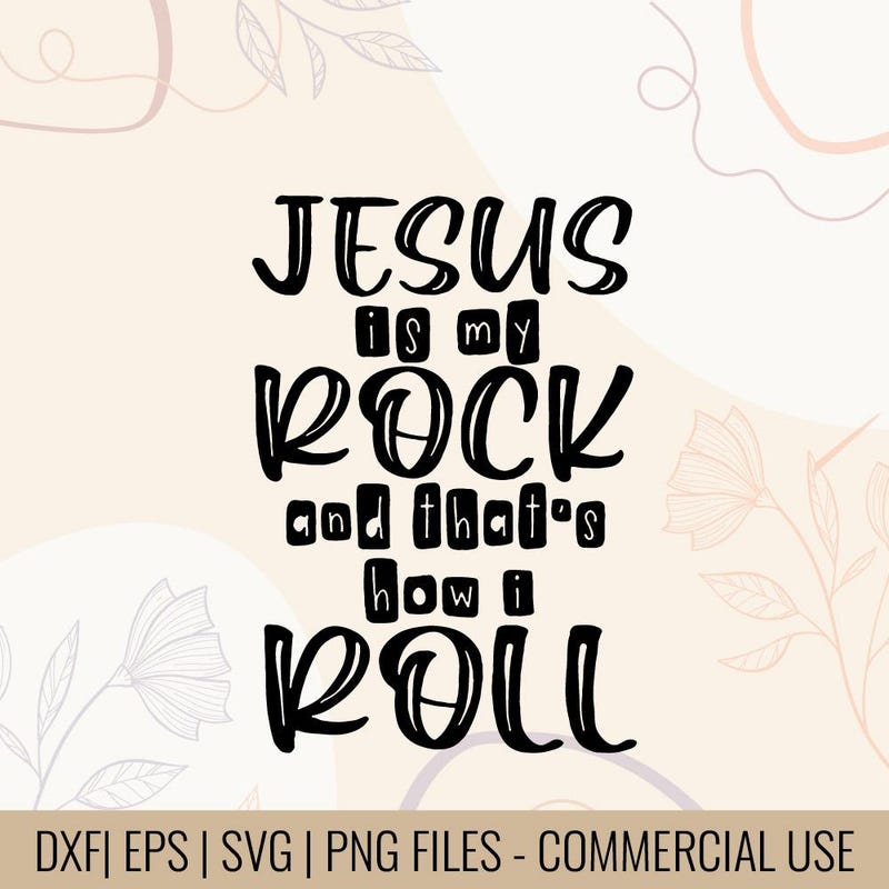 Jesus is My Rock - Etsy