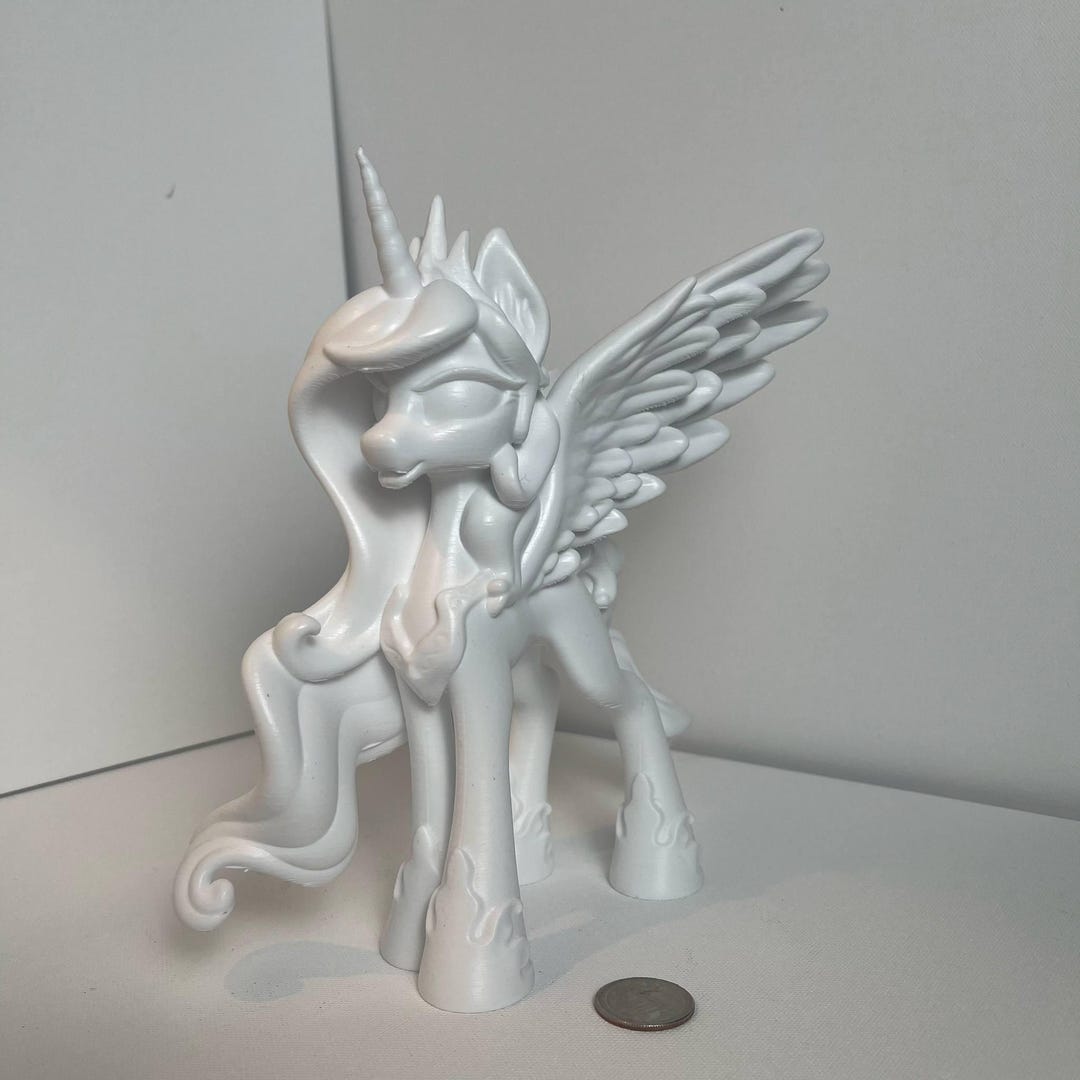 3D Printed My Little Pony Figures: Paint-your-own Princess Celestia & Luna DIY Kit - Etsy