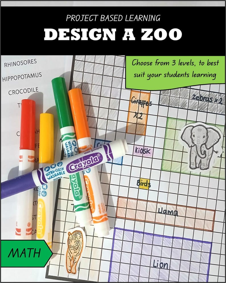 Design a Zoo Project Based Learning - Etsy