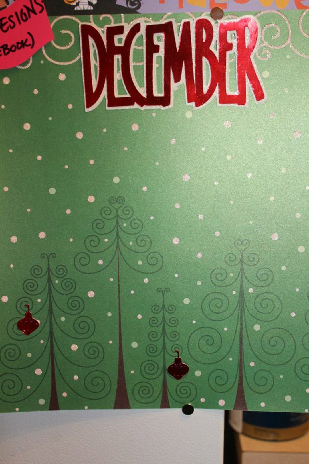 DECEMBER MONTH part of Perpetual Calendar Kit - Etsy UK