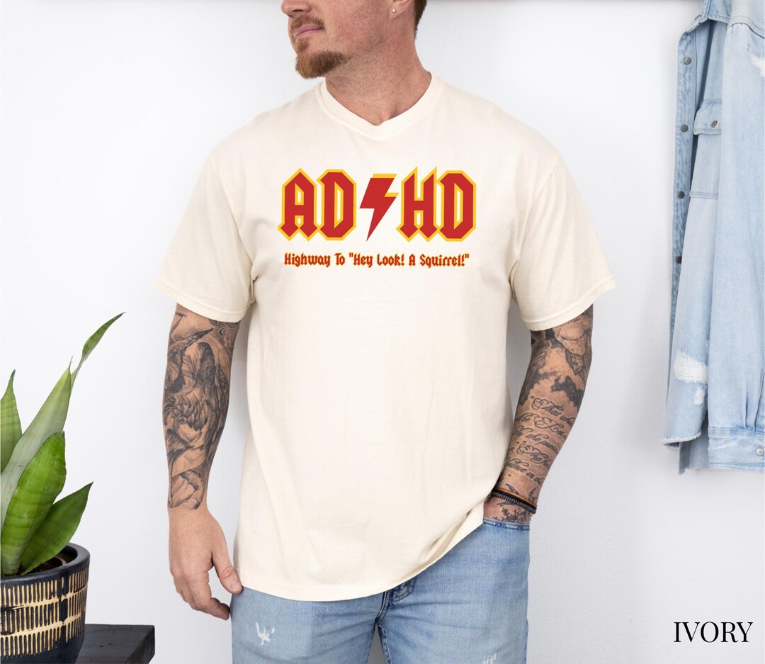 ADHD Highway to Squirrel T-shirt, Comfort Colors Tee - Etsy