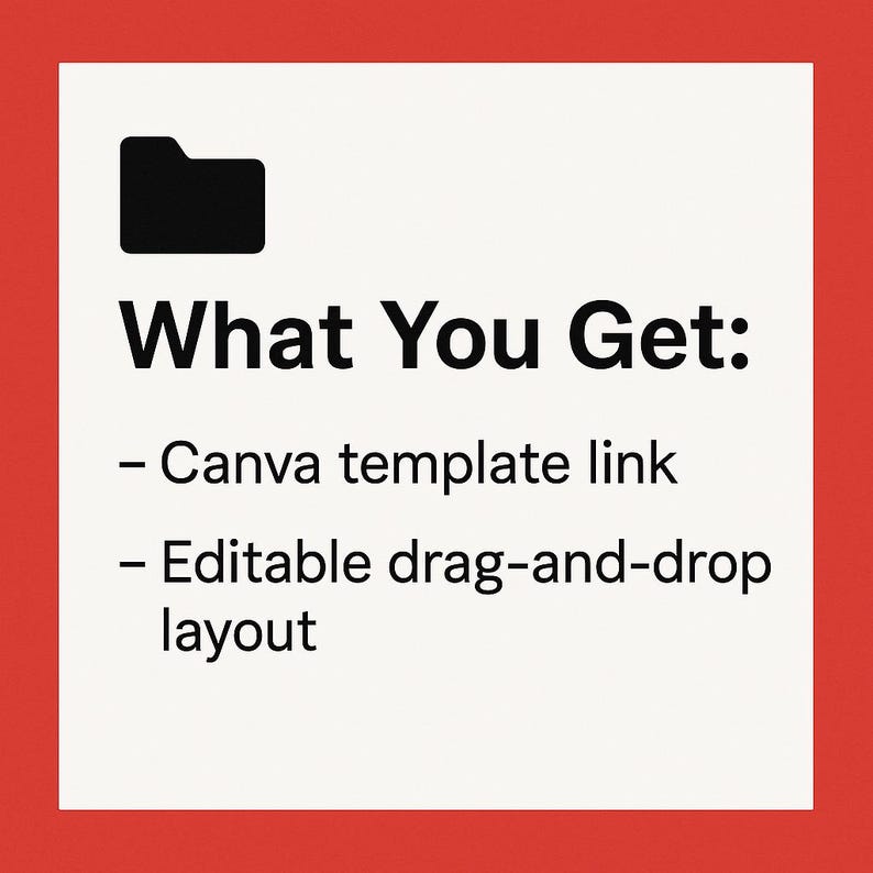 Rush ID Template Bundle | Canva Drag & Drop | Packages A-F With 1x1 ...