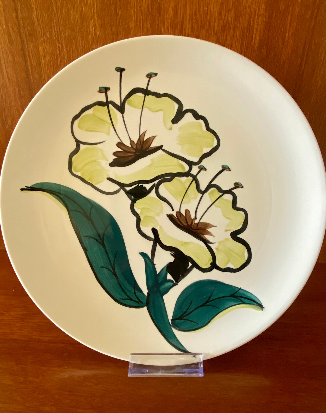 Southern Potteries Blue Ridge Dinner Plate in Evening Flower Pattern - Etsy