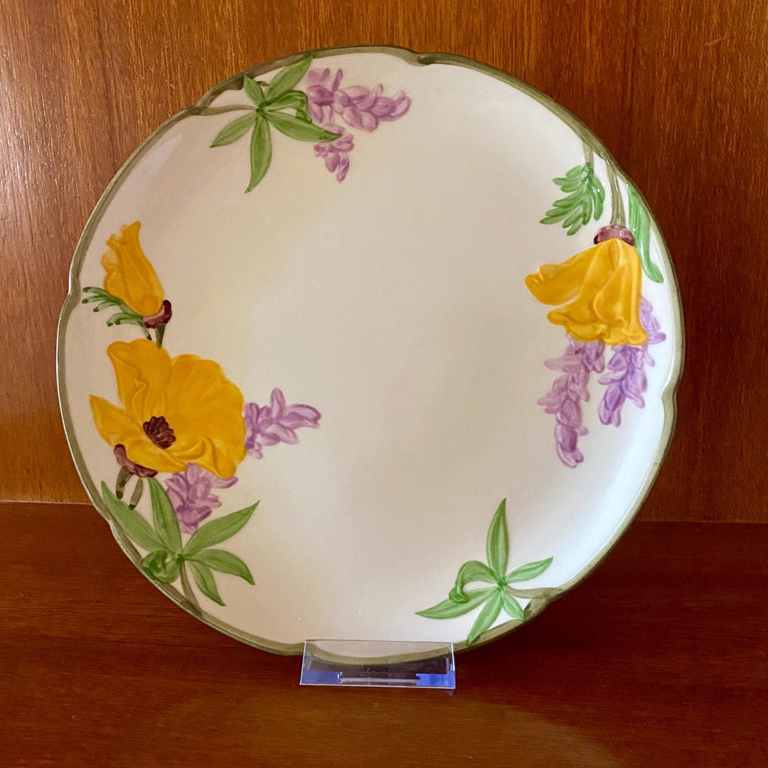 Franciscan Poppy Dinner Plate 1950s - Etsy