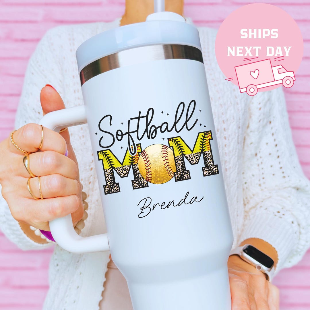 Softball Mom Personalized Cup, Softball Mom Cup, Softball Mama Cup ...