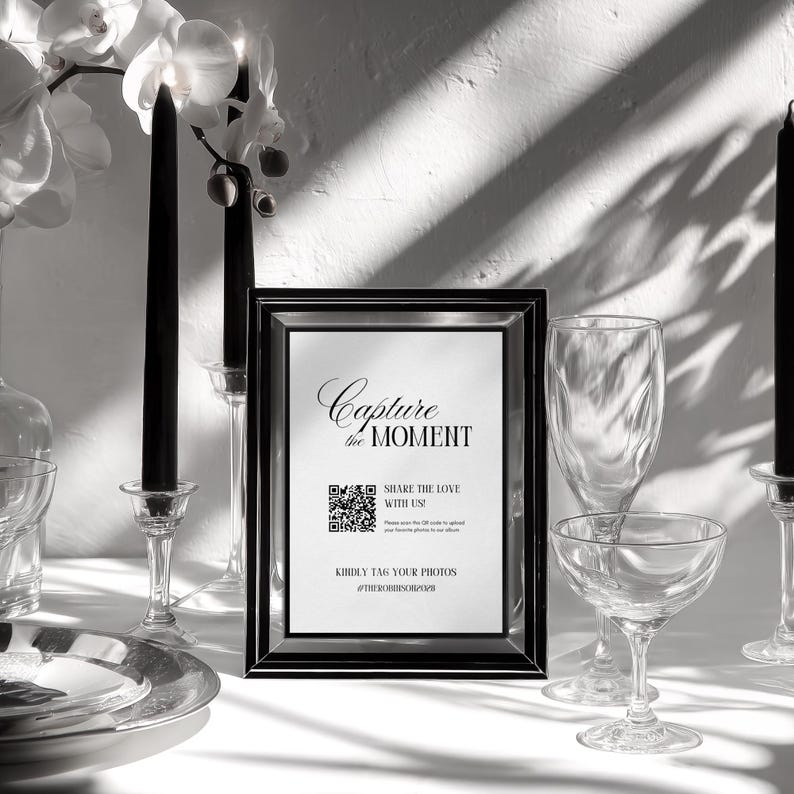 Classic Wedding Share the Love Sign • Canva Template • Elegant ...