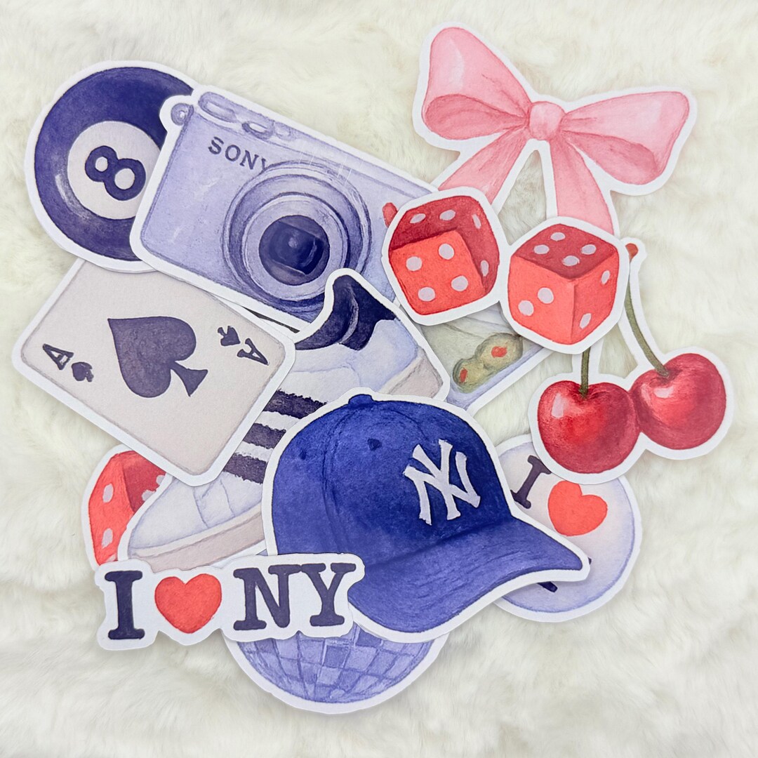 Watercolor New York Stickers – City Life Pack - Etsy