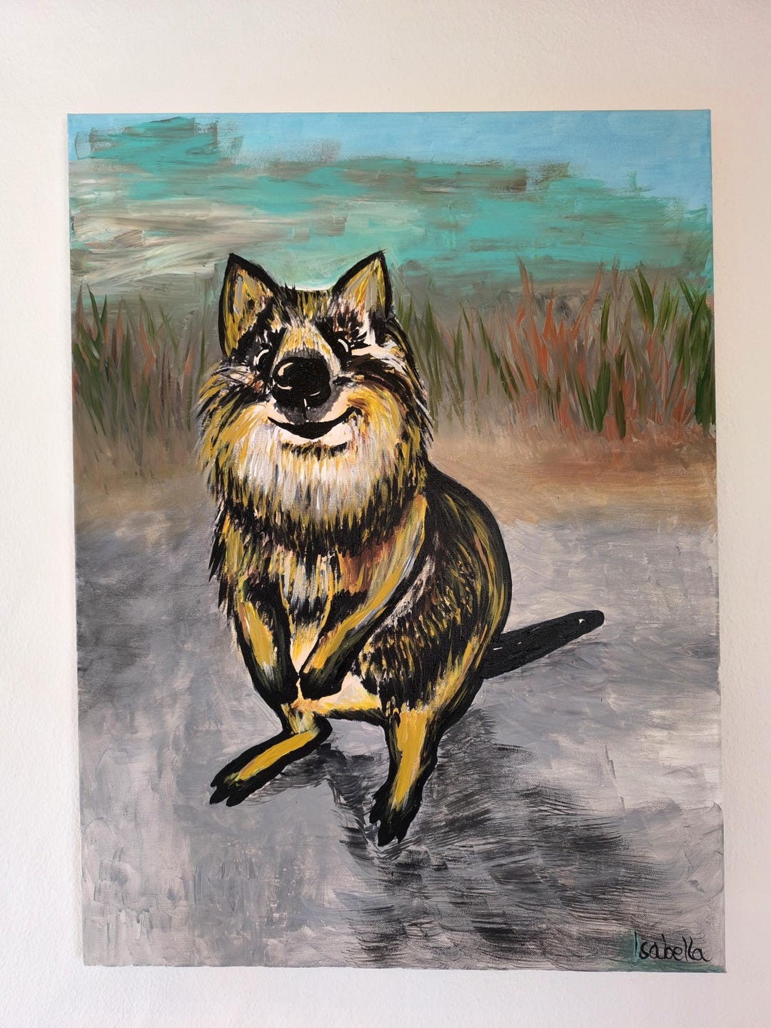 Acrylic Painting on Canvas, Quokka, Pet Portrait, 50 X 70 Cm, Hand ...
