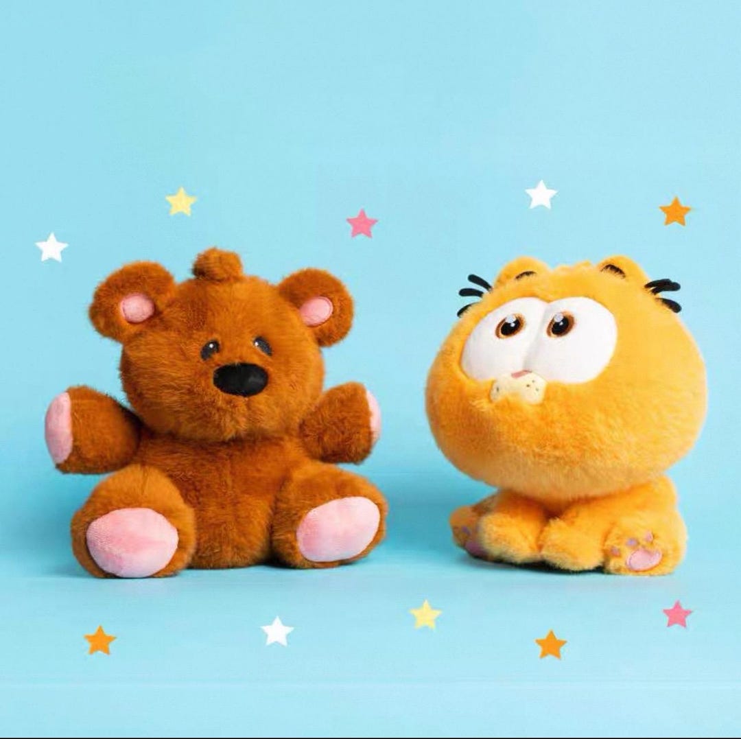 Garfield & Pooky Plush Toy for Pets – Soft Fleece With Squeaker - Etsy