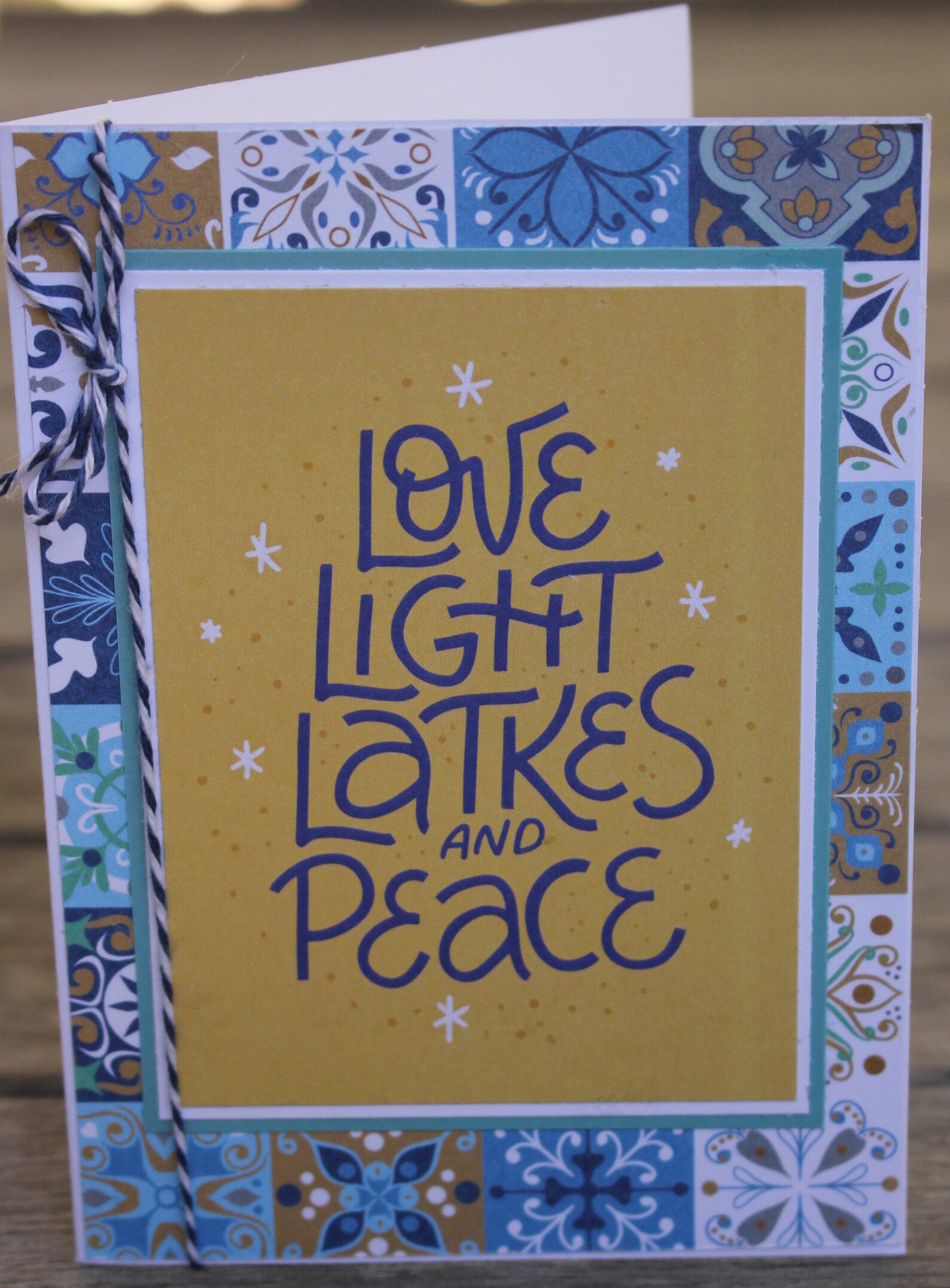 Hanukkah Card, Love and Latkes Hanukkah Card, Chanukah Card, Holiday ...