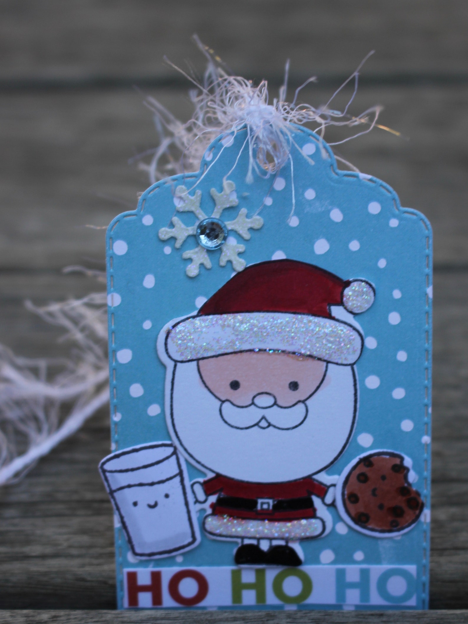 Christmas Gift Tags, Santa and Mrs. Claus Gift Tags, Snowfall Christmas ...