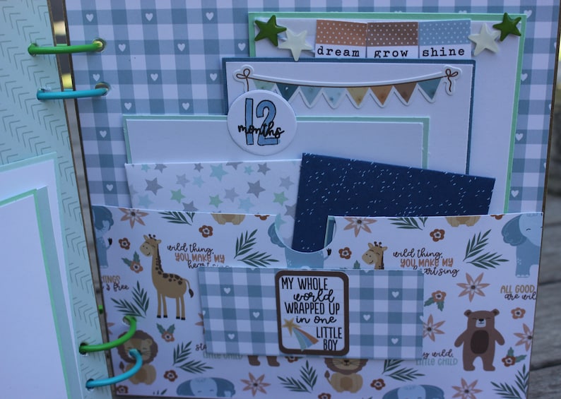Baby Boy Album, Baby Boy Premade Album, Baby Boy First Year Album, Baby ...