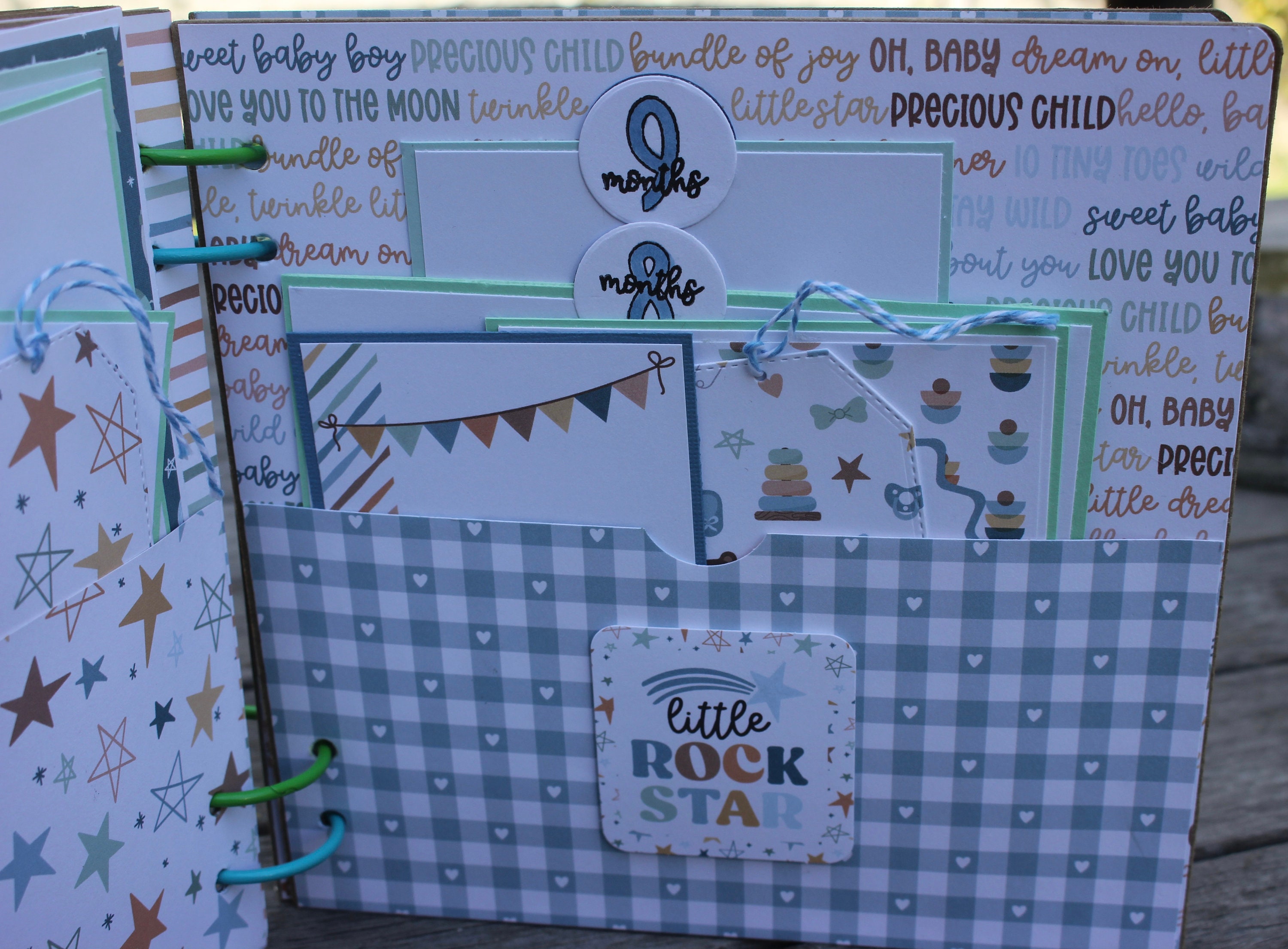 Baby Boy Album, Baby Boy Premade Album, Baby Boy First Year Album, Baby ...