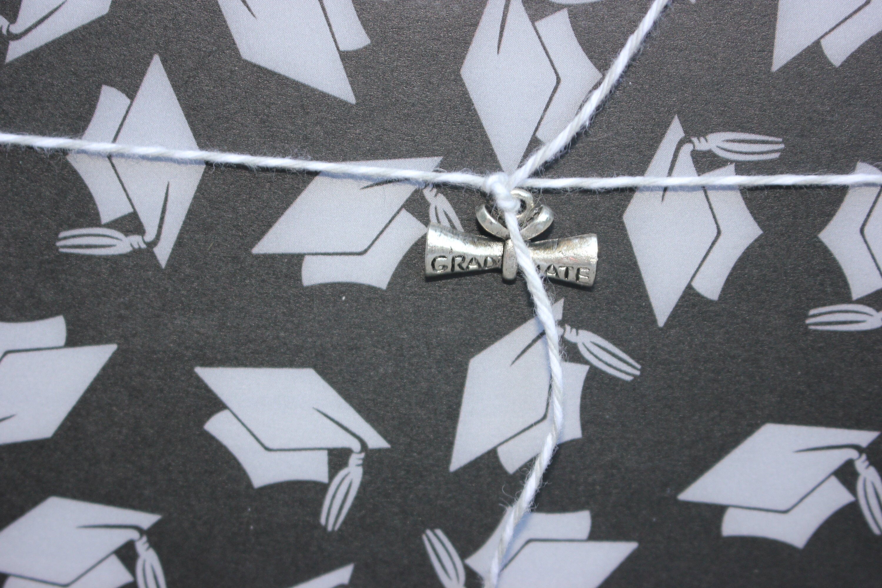 Graduation Card, Graduation Cap Card, Black and Silver Graduation Card ...