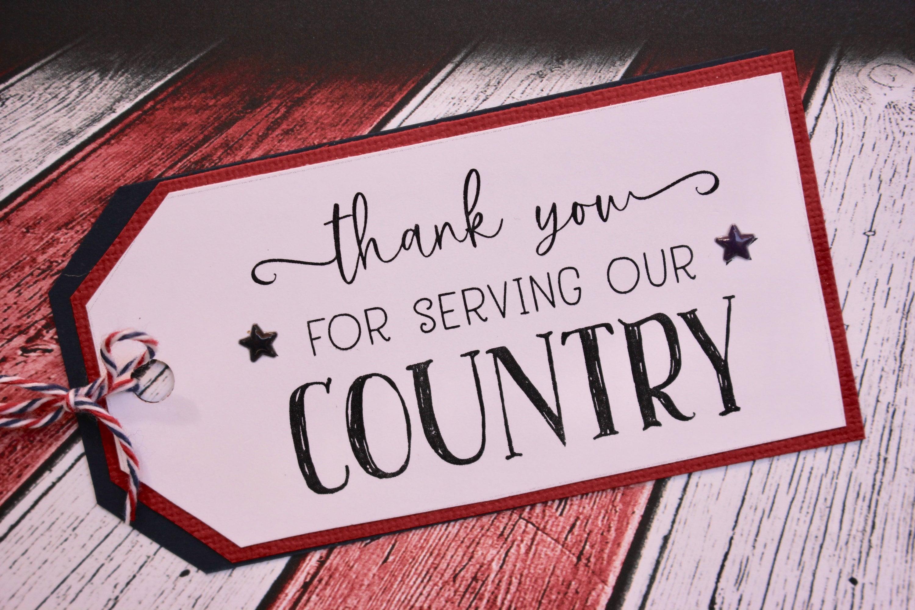 Military Card, Military Thank You Card, Thank You for Serving Our ...