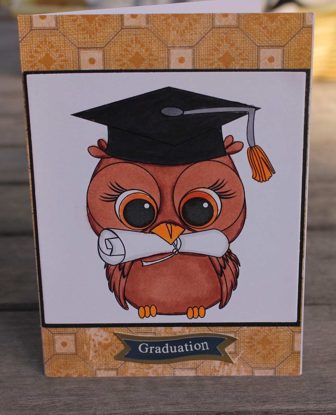 Graduation Congrats Card, Owl Graduation Card, Owl With Diploma ...