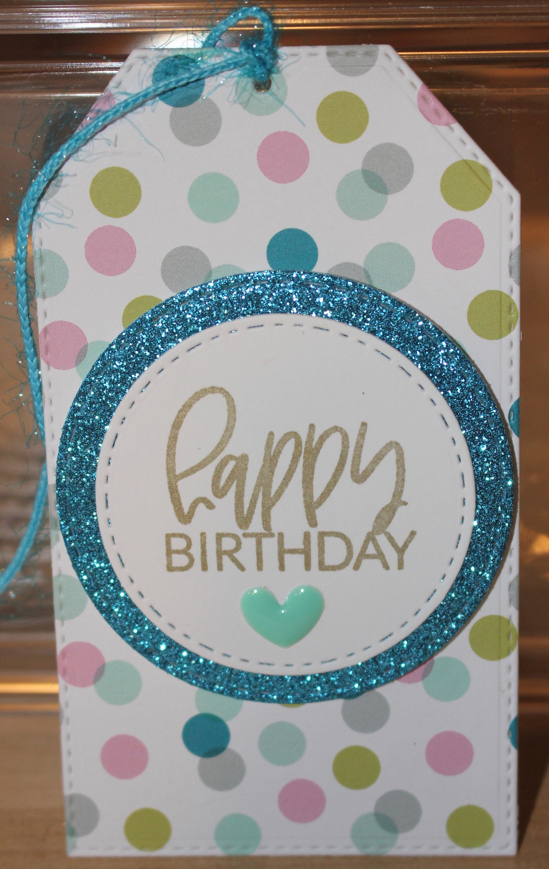 Birthday Gift Tags, Confetti Birthday Gift Tags, Handmade Birthday Gift ...