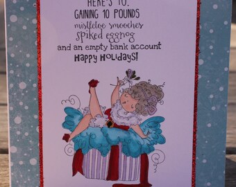 Stamping Bella Edna Under the Mistletoe Rubber Stamp Set - Etsy