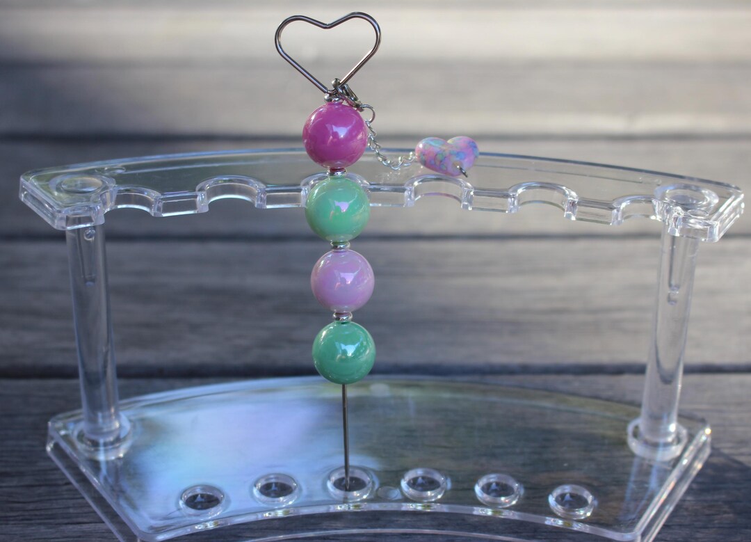 Pokey Tool-green & Pink Heart, Crafters Tool, Scrapbookers Tool, Cookie ...