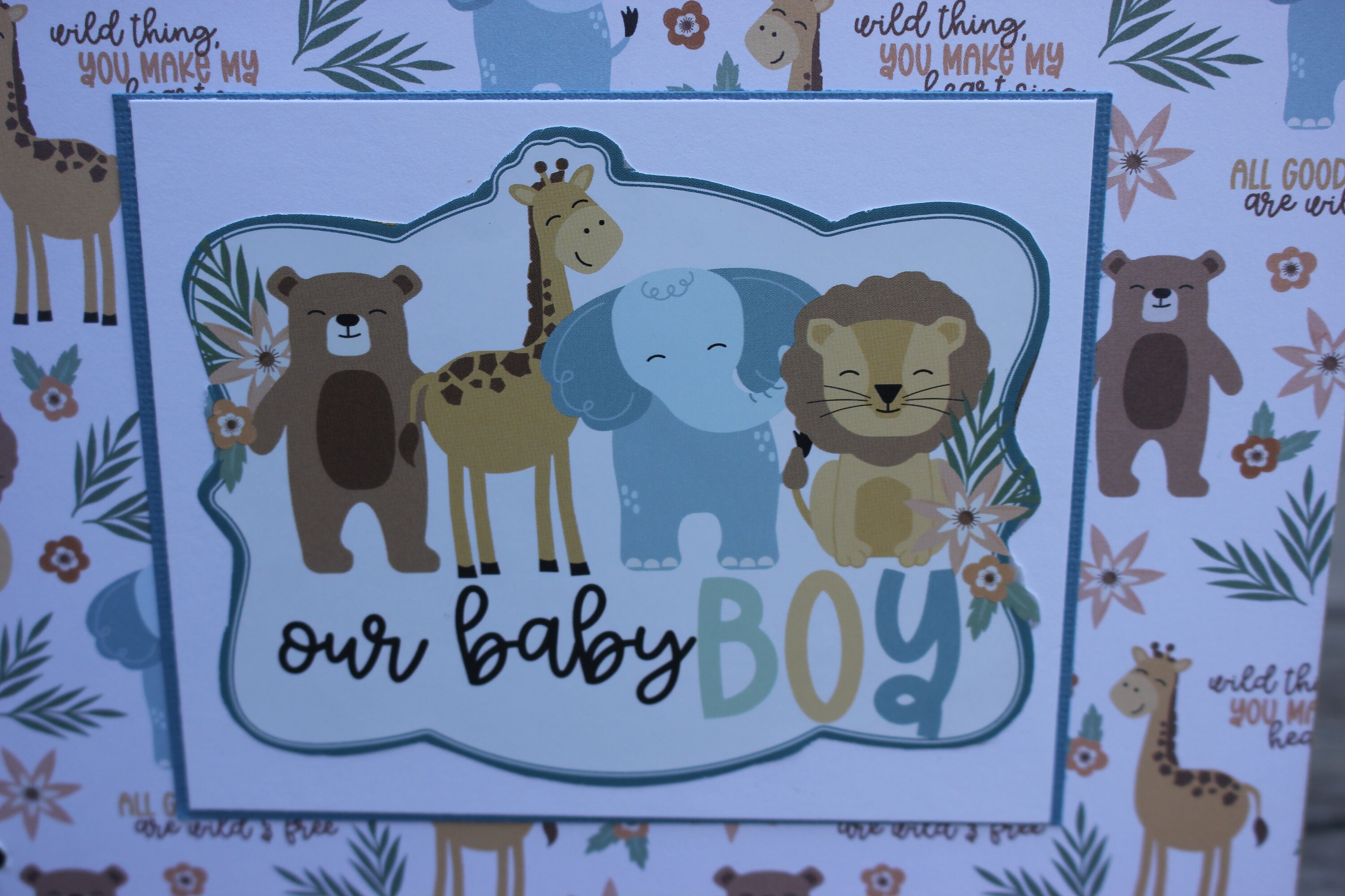 Baby Boy Album, Baby Boy Premade Album, Baby Boy First Year Album, Baby ...