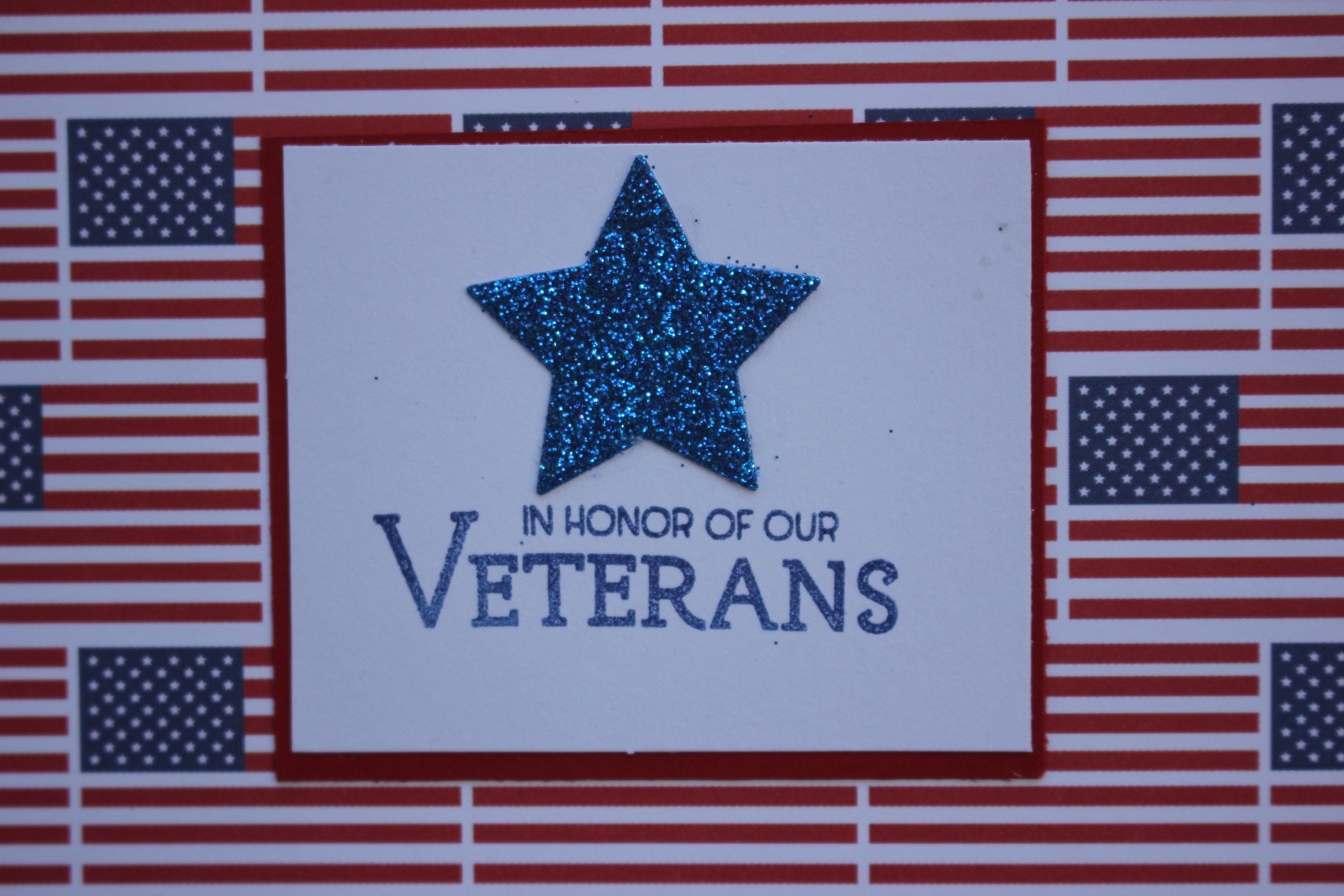 Military Card, Veteran Thank You Card, Honor Flight Card, American Flag ...