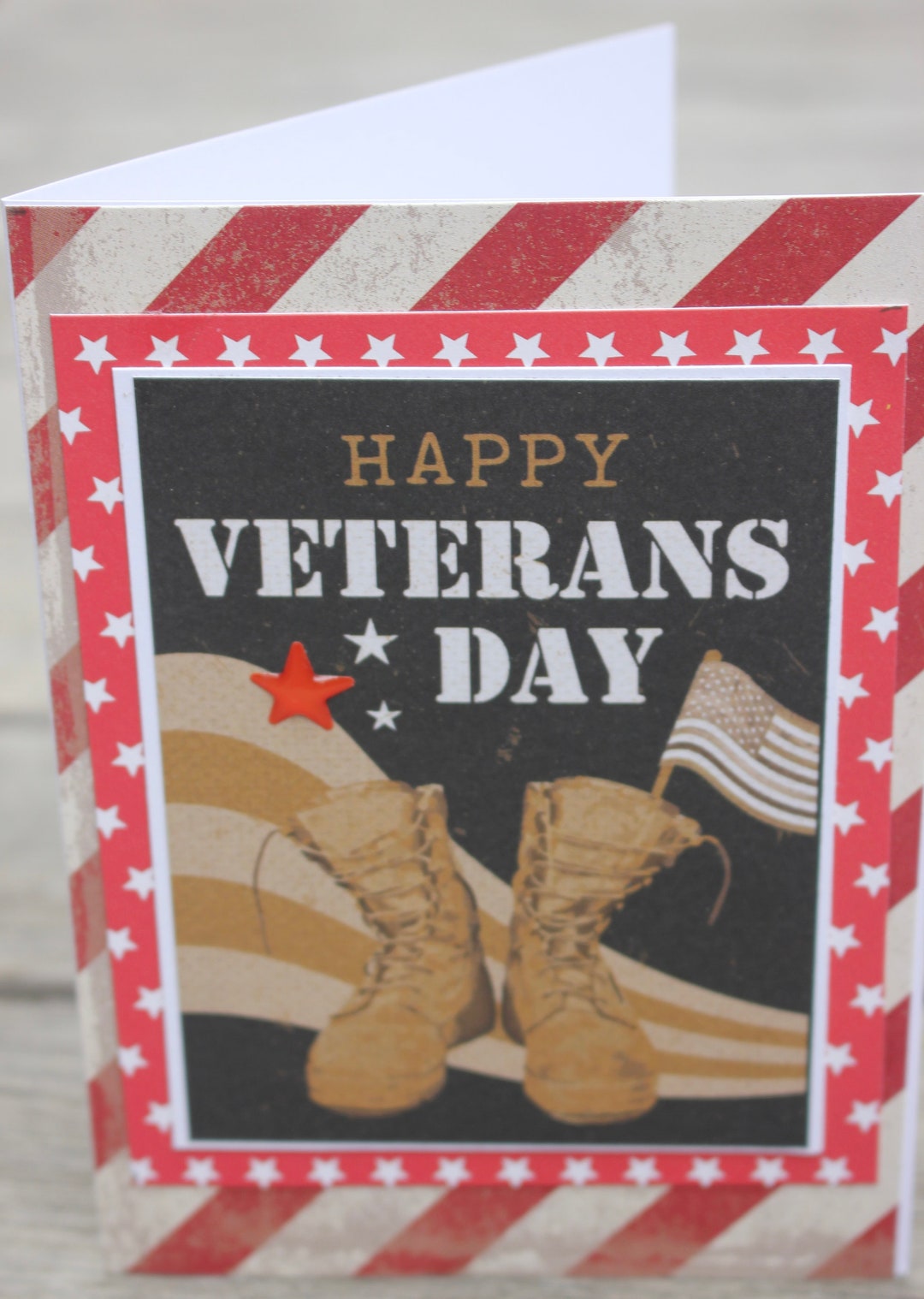 Veterans Day Card, Military Card, Army Veteran Card, Navy Veteran Card ...
