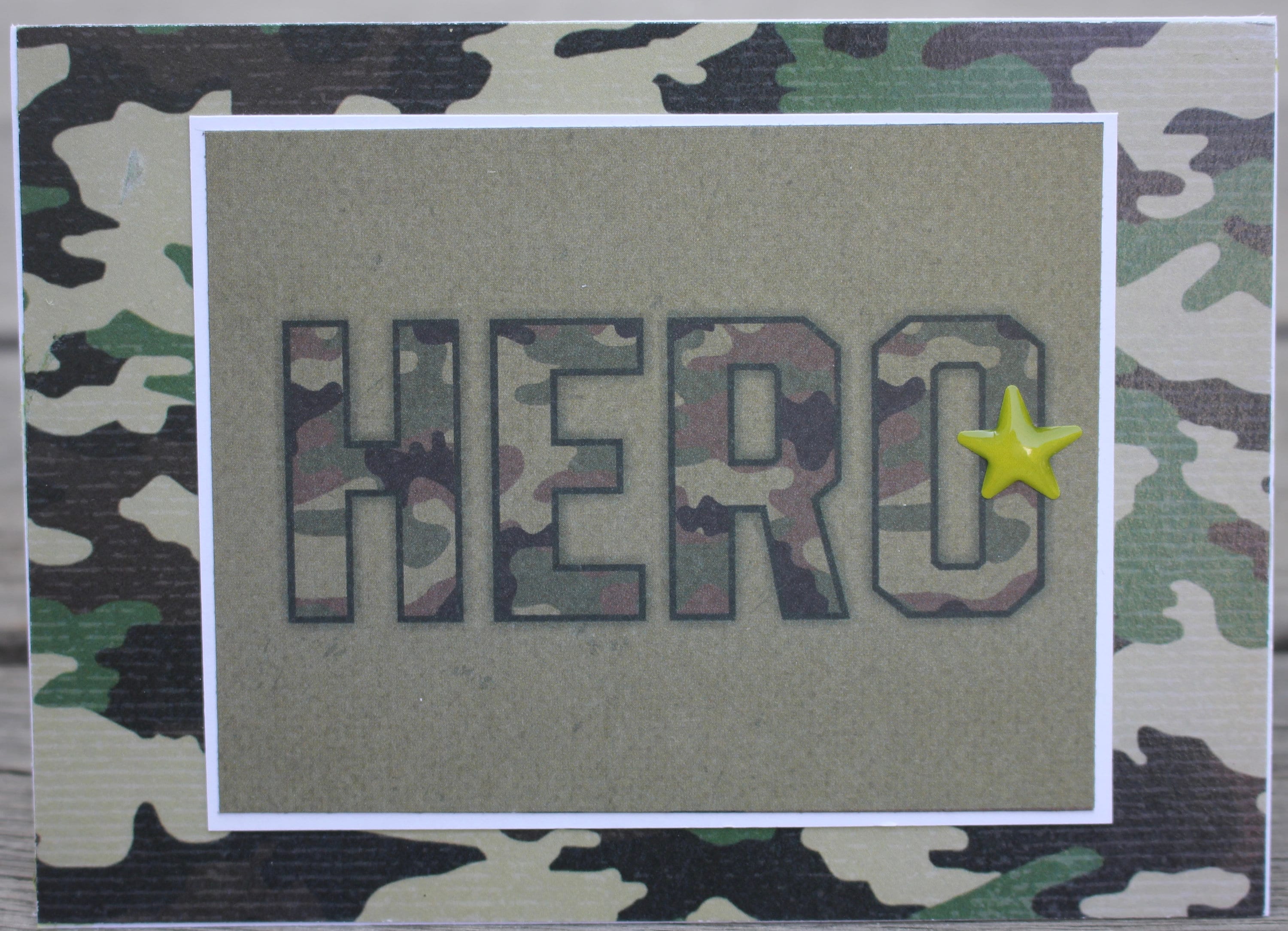 Military Card, Military Hero Thank You Card, Military Hero Card, Hero ...