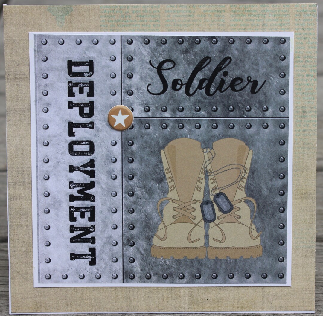 Military Card Army Card Soldier Deployment Card Soldier - Etsy