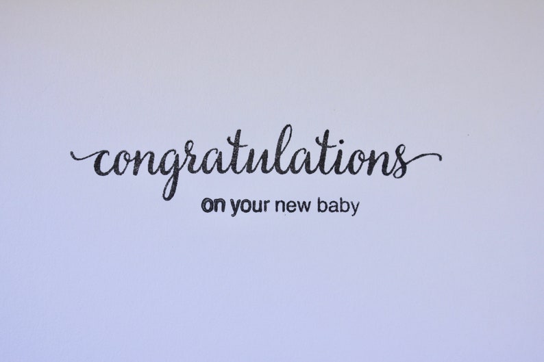 Pregnancy Congrats Card Copic Colored Pregnancy Card Newborn - Etsy