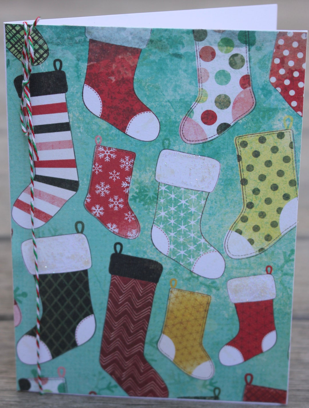 Christmas Card, Christmas Stockings Christmas Card, Holiday Card - Etsy
