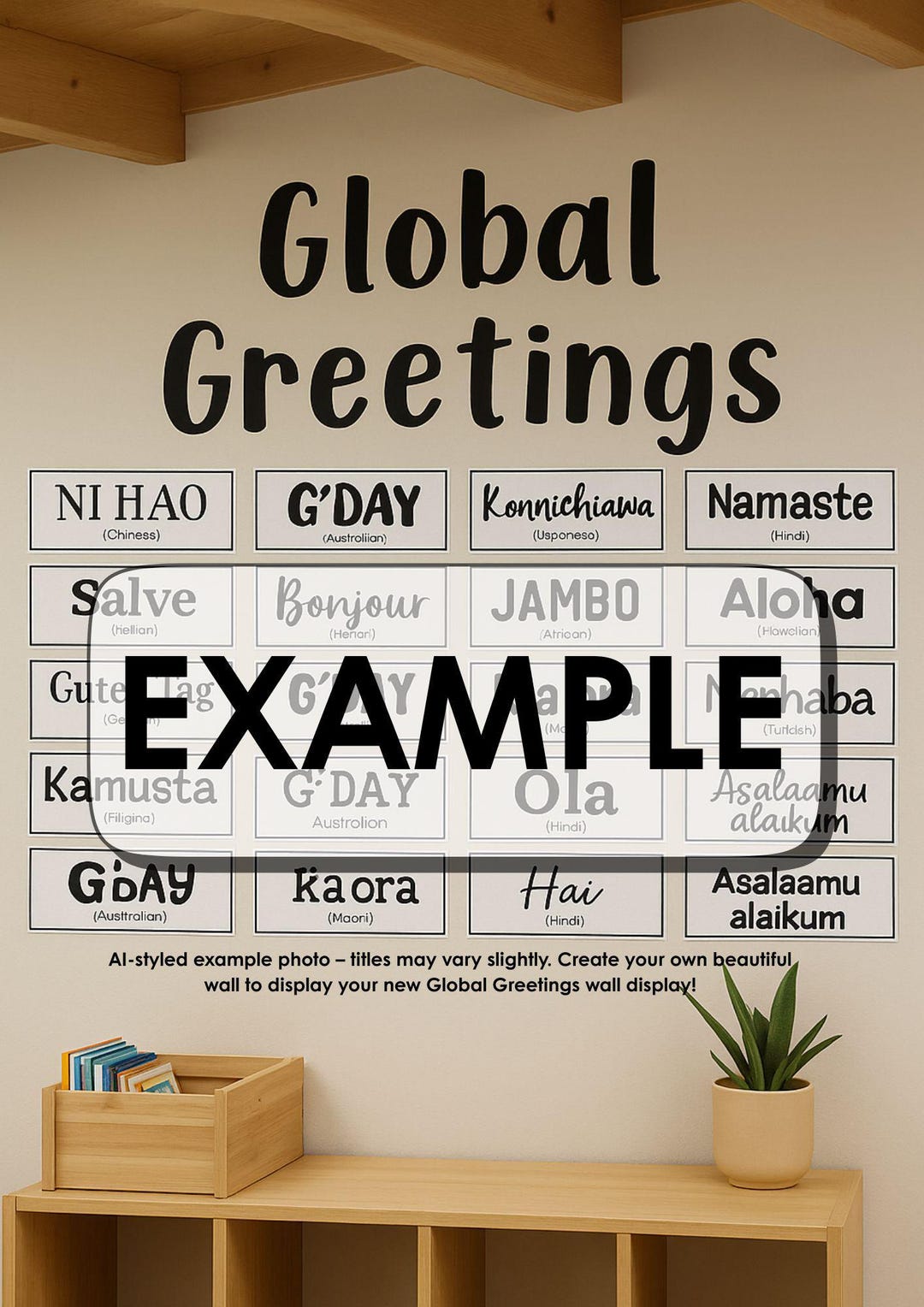 Global Greetings Classroom Wall Display | Multicultural Hello Wall ...