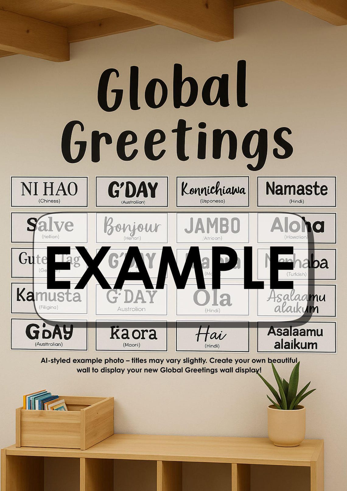 Global Greetings Classroom Wall Display | Multicultural Hello Wall ...