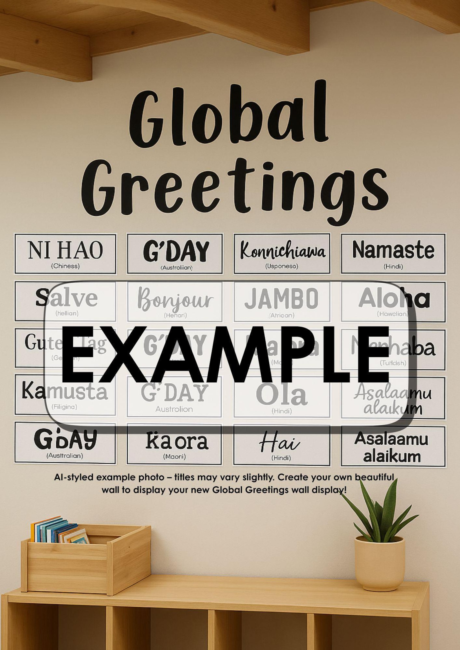 Global Greetings Classroom Wall Display | Multicultural Hello Wall ...