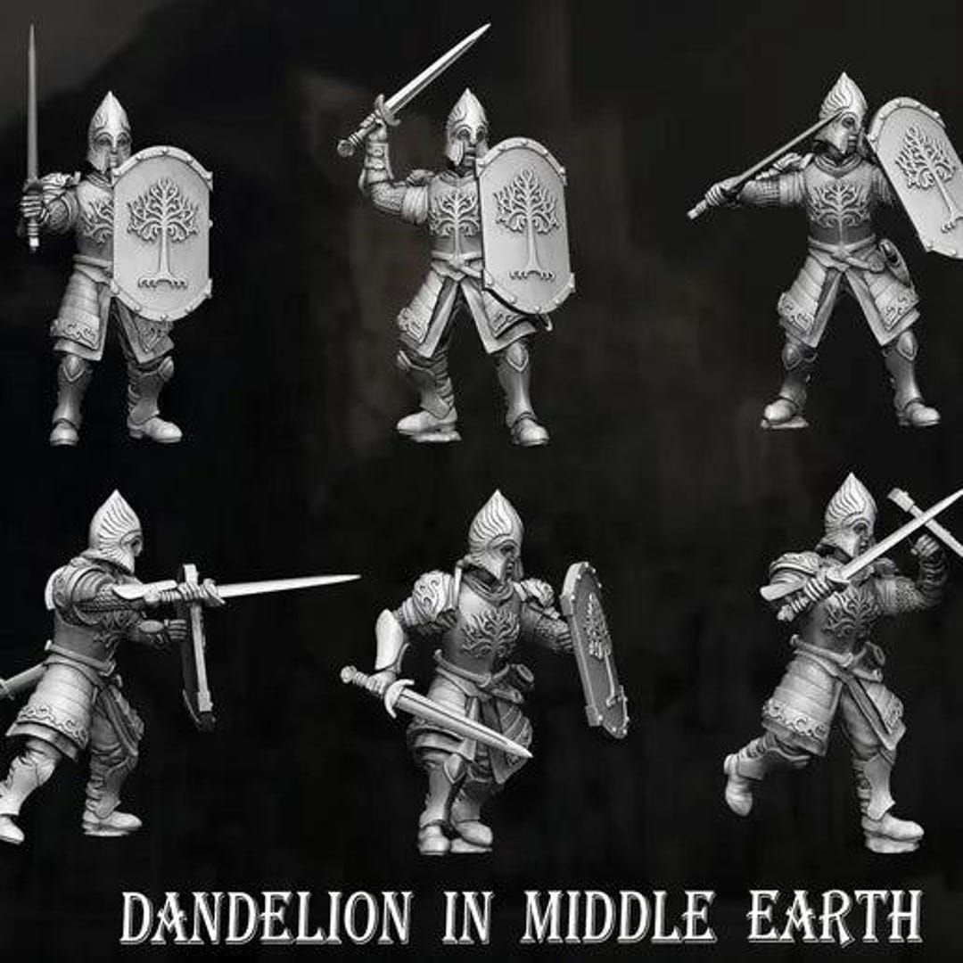 Soldiers of Guard Tower | 28mm Tabletop Miniatures | 3D Print | LOTR ...
