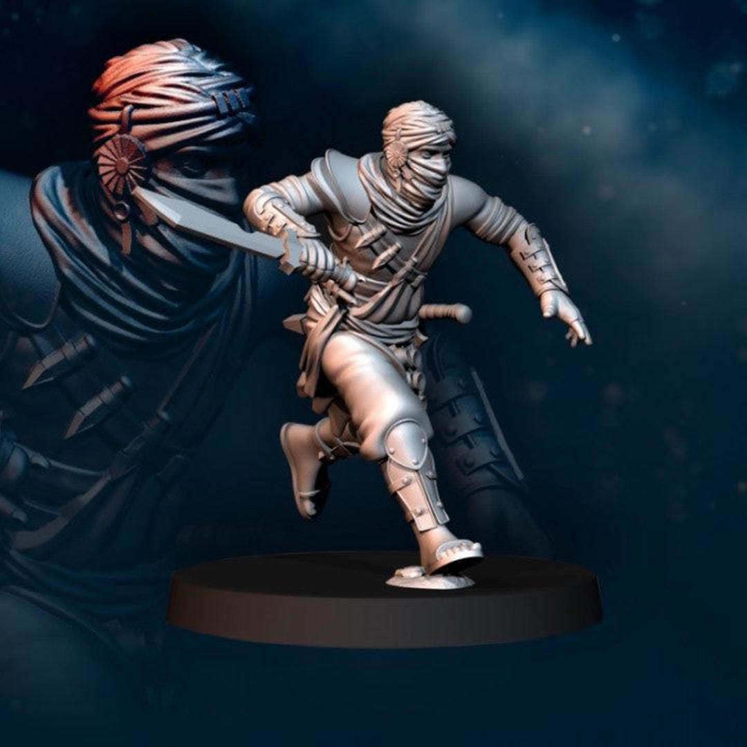 Snake Army Assassin | 28mm Scale | LOTR | 3D Print | - Etsy