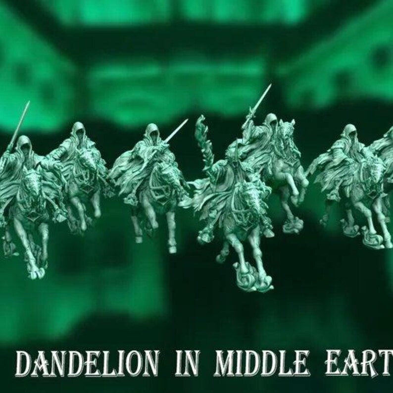 Ring Wraith's of the Dark Lord | 28mm Tabletop Miniatures | 3D Print ...