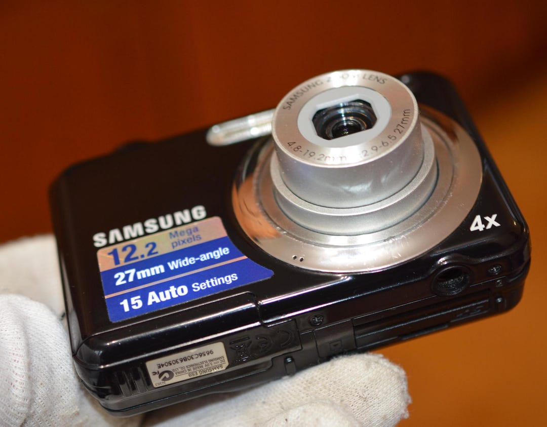 Samsung Digital Camera ES9 12.2MP Black - Tested & Working 1GB Card - Etsy