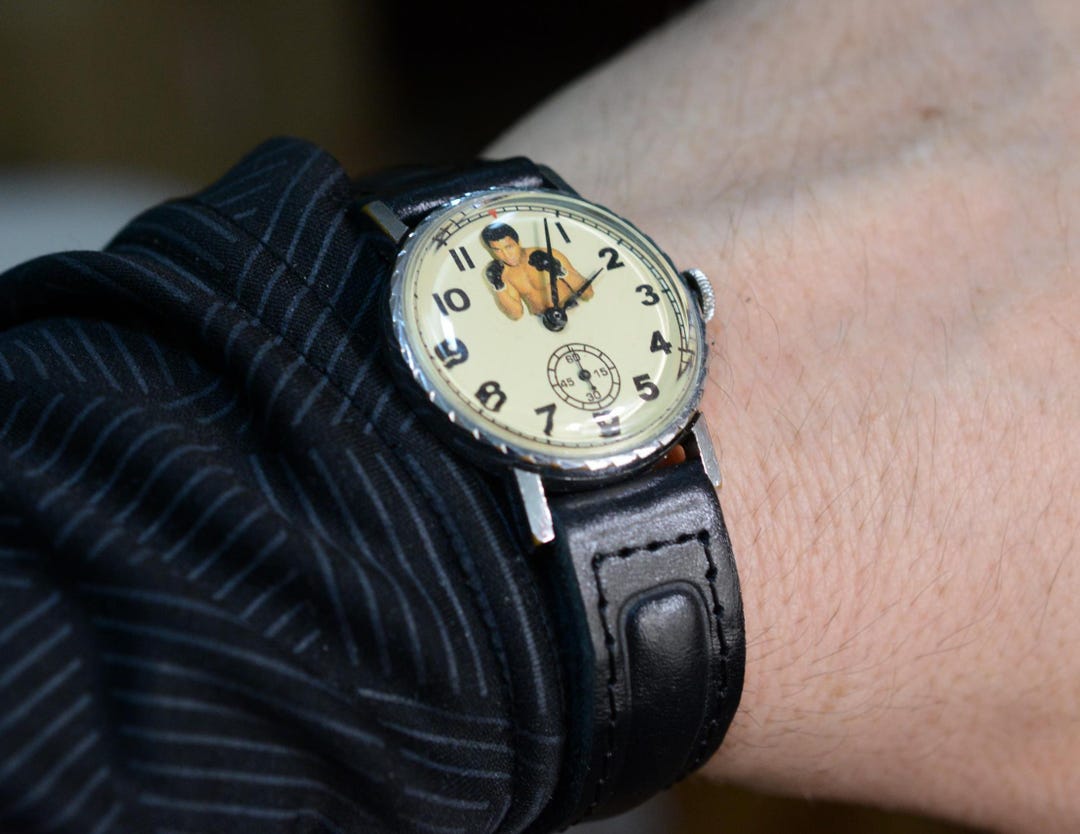 WATCH ZIM-POBEDA Boxing Muhammad Ali Vintage Wrist Soviet Mechanical - Etsy