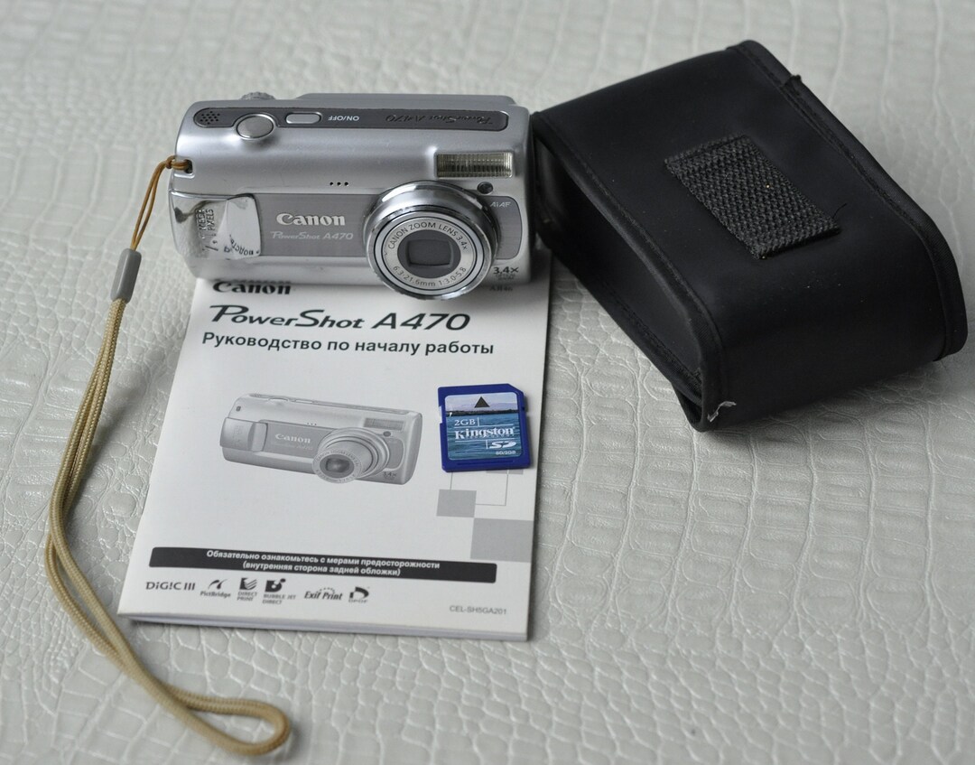 Canon Digital Camera Powershot A470 7.1MP Silver - Etsy