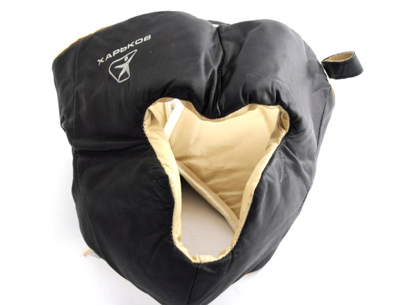 1970s Soviet vintage boxing helmet protective genuine… - Gem