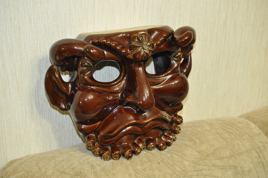 Vintage Ceramic Clay Figurine Head SATYR Vasylkiv Majolica USSR - Etsy