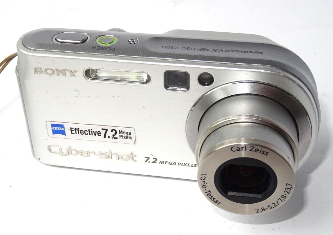 Sony Digital Camera Cybershot DSC-P200 7.2MP Silver Tested No Memory ...