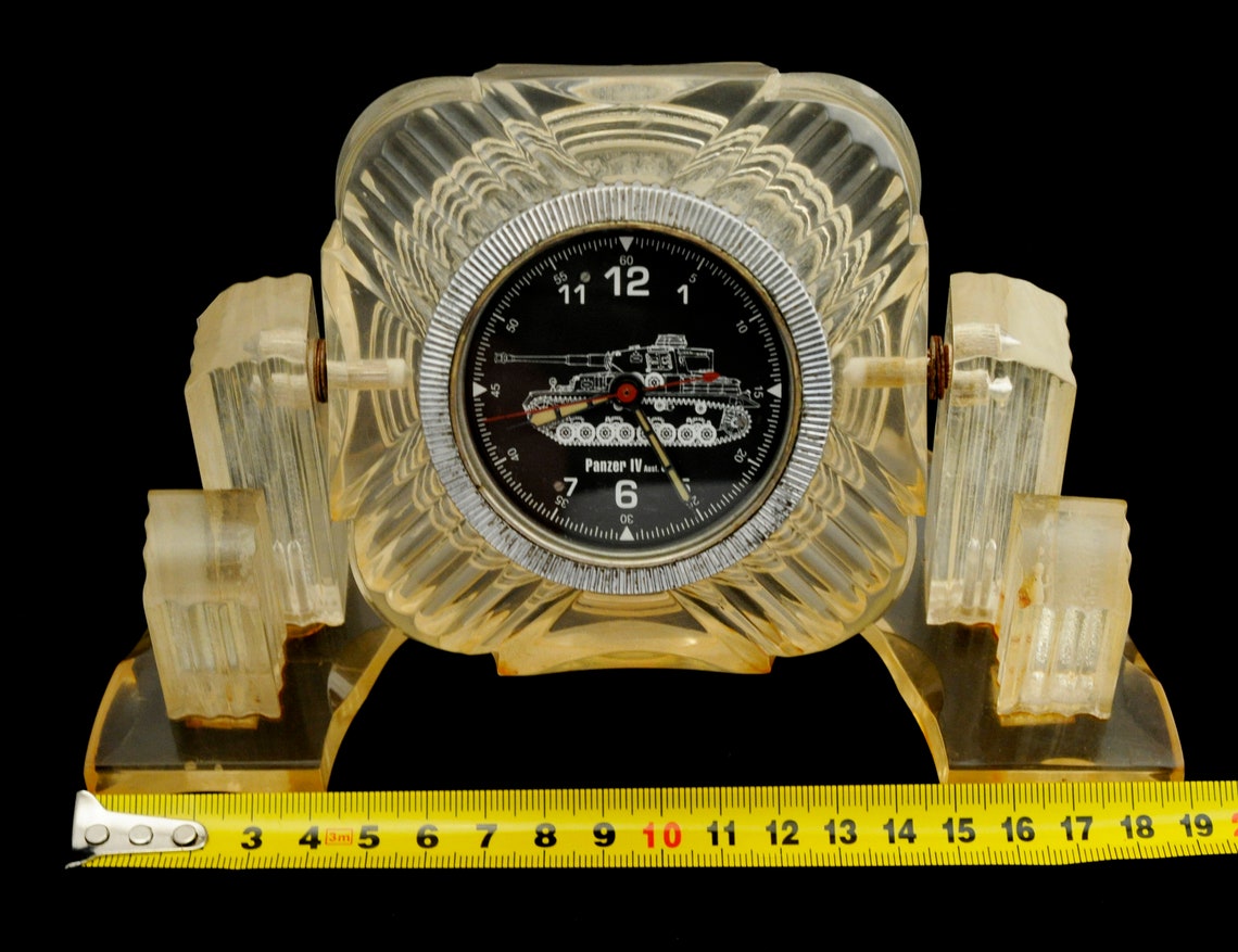 Vintage mechanic Clock Tank German Tank Panzer IV 5 Days | Etsy