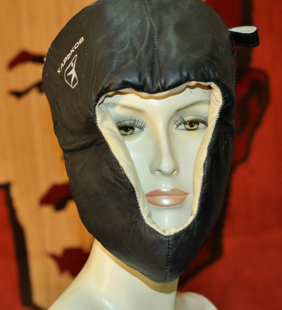 1970s Soviet vintage boxing helmet protective genuine… - Gem
