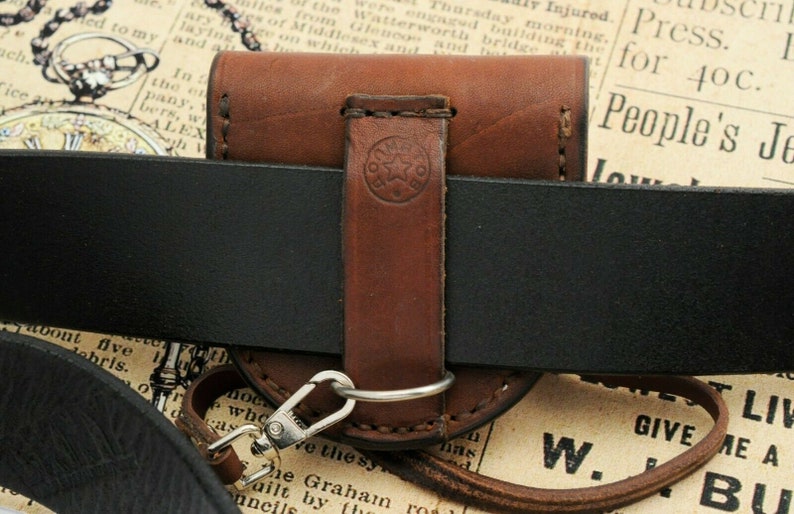 Strap Steampunk Hq Leather Pocket Watch Belt Pouch Bag CASE 57 | Etsy