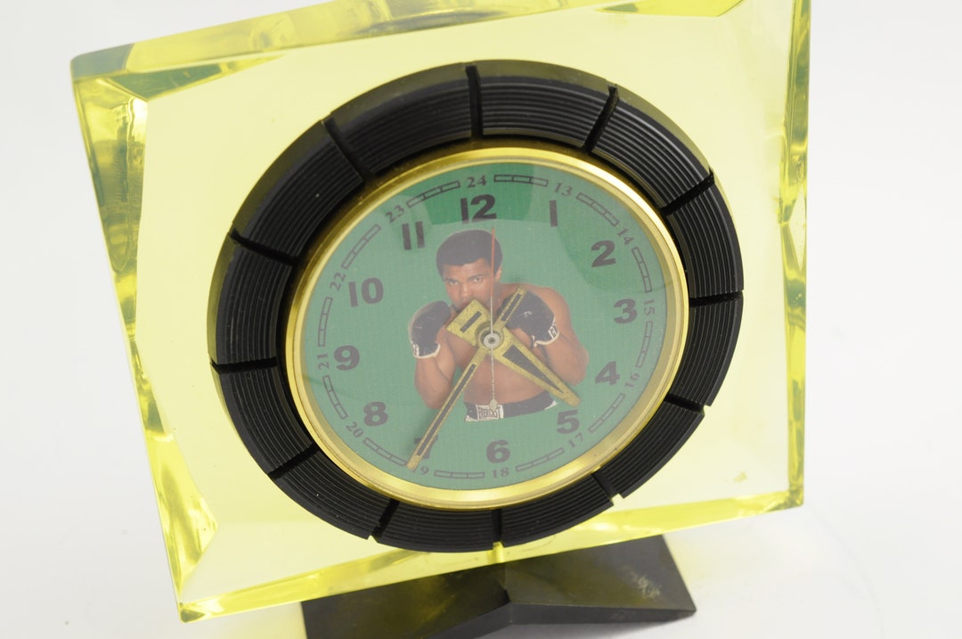 Vintage Table Clock Boxing Muhammad Ali Mechanical Skeleton Tested - Etsy