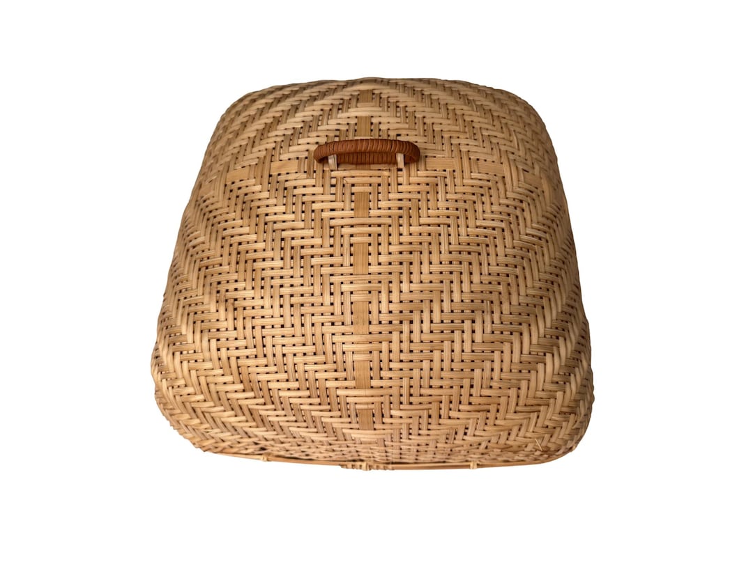 Handwoven Bamboo Food Cover, Square Bamboo Dish Cover for Kitchen Table ...
