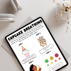 Cupcake Breathing Printable for Kids | Calming Activity & Mindfulness ...