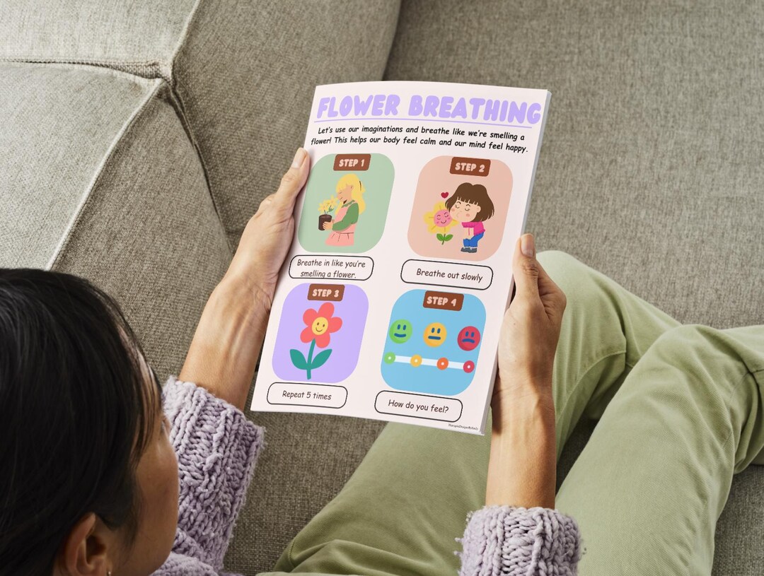 Flower Breathing Printable for Kids | Calming Activity & Mindfulness ...