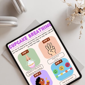 Cupcake Breathing Printable for Kids | Calming Activity & Mindfulness ...